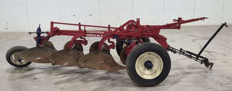 IH Little Genius NO. 8 Three Bottom Plow - Kraft Auction Service, LLC