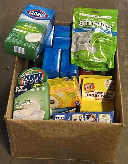 (F) Clorox Bleach Tabs , Affresh Goof Off Rust Stain Tabs - Kraft ...