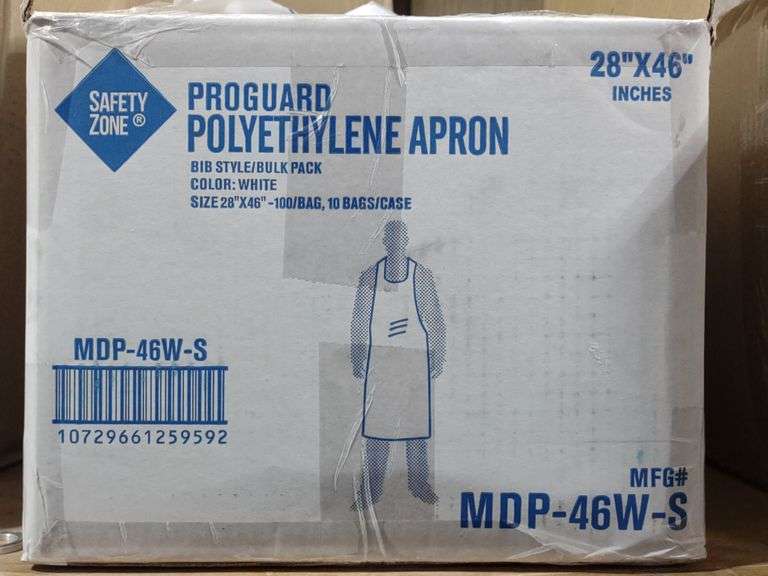 Safety Zone Pro Guard Polyethylene Apron - Kraft Auction Service, LLC
