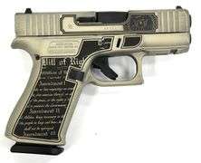 Donald J. Trump Custom Engraved Glock 43X .9mm Pistol NIB - Kraft ...