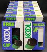 (I) Vintage Promotional Kool Black and Green Caps. 10 Total. - Kraft ...