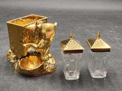 (AC) Gilt Bronze Elephant Censor - Kraft Auction Service, LLC