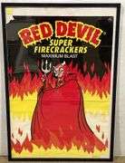 (RL) Red Devil Super Firecrackers Poster 25” x 37” - Kraft Auction ...