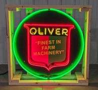 Custom 3ft Oliver Neon Sign - Kraft Auction Service, LLC