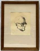 Thomas Hart Benton Pencil "Mr. President,1971" Signed Lithograph Framed ...