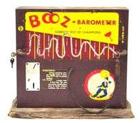 Vtg. Booz Barometer 5-Cent Coin-Op Sobriety Test Of Champions Novelty ...