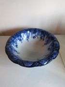 Enormous Victorian Flow Blue Pitcher & Was Basin - Kraft Auction ...