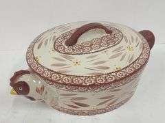 (CJD) Temp-Tations Chicken Stoneware Dishes - Kraft Auction Service, LLC