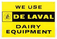 Vintage SST DeLaval Dairy Equipment Advertising Sign - Kraft Auction ...