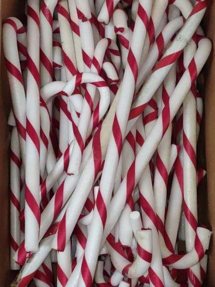 Decorative Hard Foam Candy Canes - Kraft Auction Service, LLC