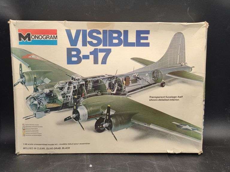 (W) Monogram Visible B-17 & B-17G Flying Fortress Plane Model Kits ...