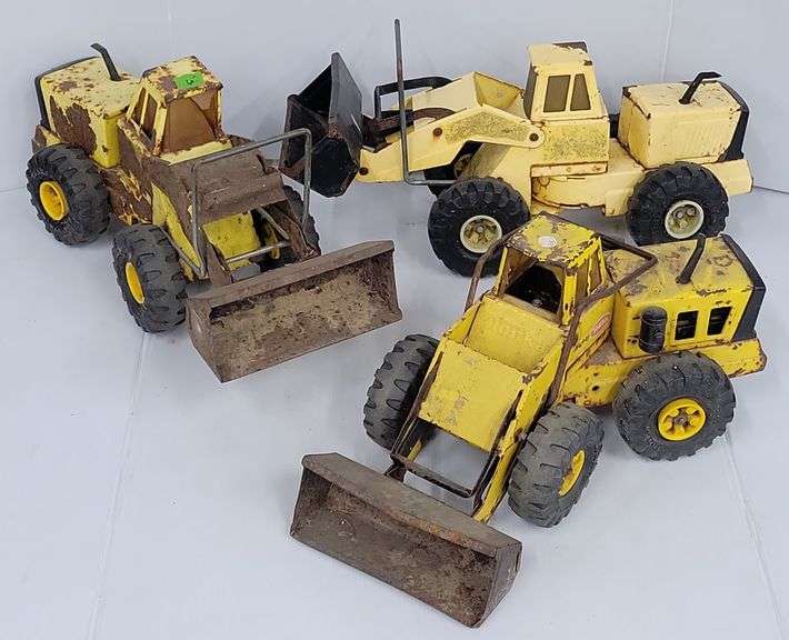 Three Vintage Tonka Front End Loader Toys - Kraft Auction Service, LLC