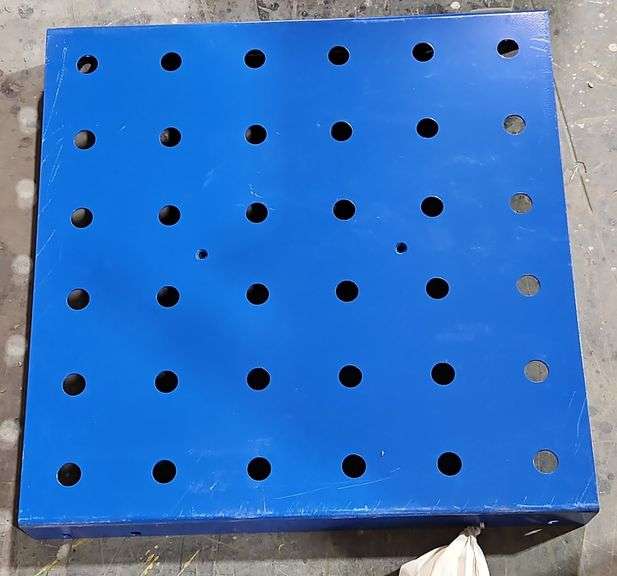 Blue Square Steel Plate. - Kraft Auction Service, LLC