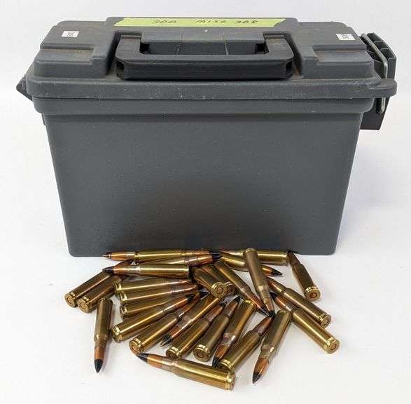 300 Rnd Loose Surplus .308 Win Cartridges w/ Ammo Can - Kraft Auction ...