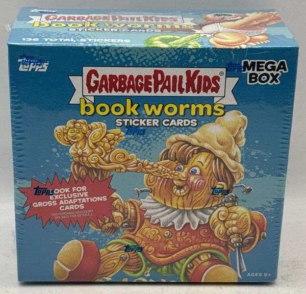 (MC) Garbage Pail Kids Book Worm Trading Cards Mega Box - Kraft Auction ...