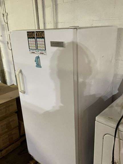 (G) Frigidaire Heavy Duty Freezer Model FFU14C3AW0 - Kraft Auction Service, LLC