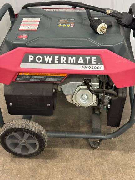 POWERMATE Portable Generator PM9400E - Kraft Auction Service, LLC