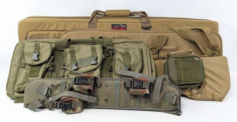 (5) Soft Rifle Range Bags & Scabbards - Kraft Auction Service, LLC