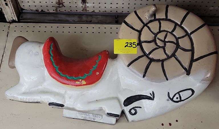 Vintage Saddle Mates Kiddie Ride Shaped Like A Ram - Kraft Auction ...