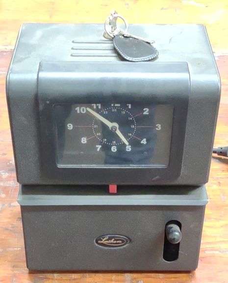 Latham Heavy-Duty Automatic Time Clock Recorder - Kraft Auction Service ...