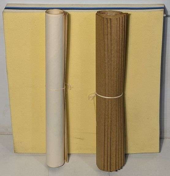 (AB) Paper archery target sheets (24"x24")(19 sheets), and a foam ...