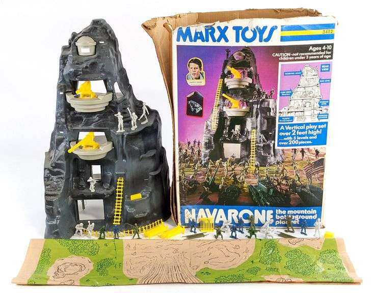Marx Navarone Mountain Battleground Play Set - Kraft Auction Service, LLC