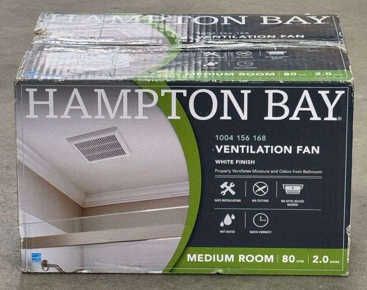 Hampton Bay Ventilation Fan Medium Room # 1004 156 16B - Kraft Auction ...