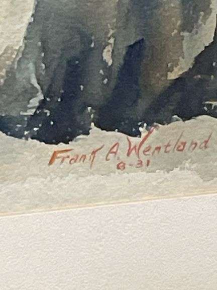 (RK) Artist Signed Floral Watercolor Paintings Various Sizes - Kraft ...