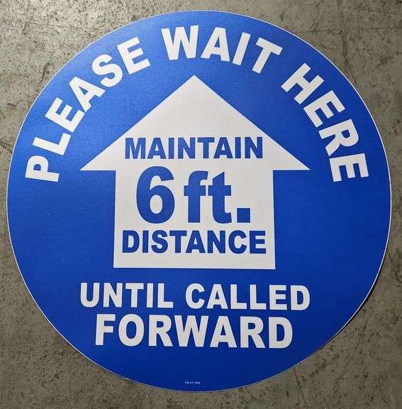 (2) Box's Of 6Ft Distance Sign's. - Kraft Auction Service, LLC