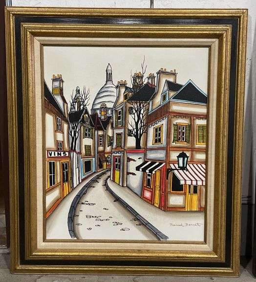 (L) Marcel Barrat Canvas Print 28” x 33” - Kraft Auction Service, LLC