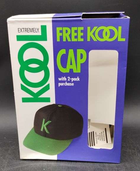 (I) Vintage Kool Promotional Black and Green Caps. 10 total. - Kraft ...