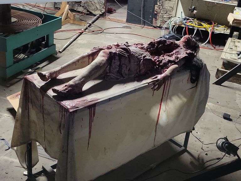 Faux Bloody Body Halloween Decor - Kraft Auction Service, LLC