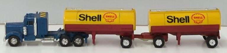 (AO) Shell Oil Tanker Truck With 2 Tank Trailers - Kraft Auction ...