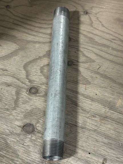 Galvanized Steel Male Threaded Extension Pipe - Kraft Auction Service, LLC
