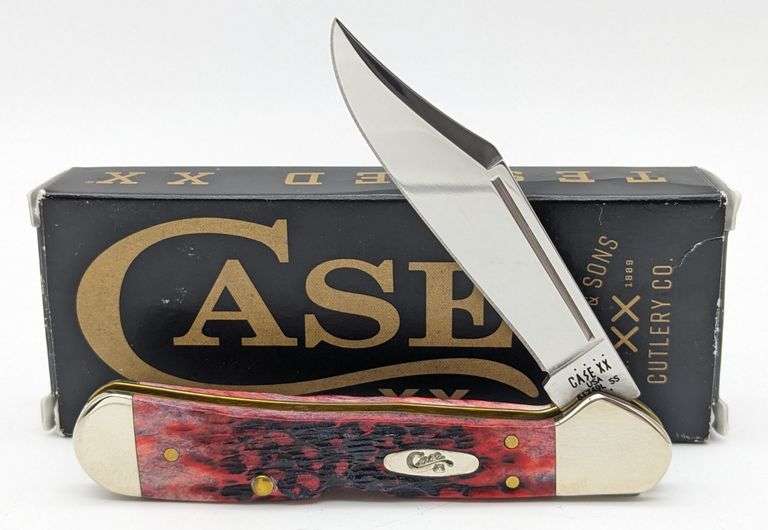 2022 Case XX Crimson Red Bone Mini Copperlock 61749L w/ Box - Kraft ...