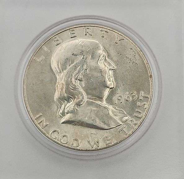 (A) 1965 Benjamin Franklin Half Dollar - 90% Silver - Kraft Auction Service, LLC
