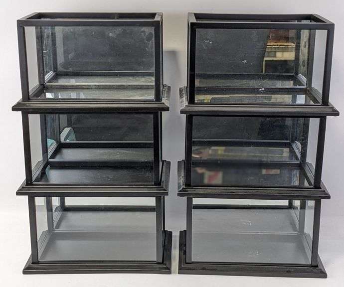 (6) Mirror Back Glass Display Cases - Kraft Auction Service, LLC