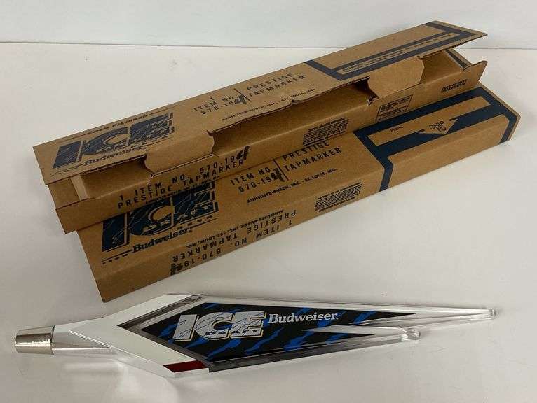 (QQ) Budweiser Ice Draft Beer Tap Handles - Kraft Auction Service, LLC