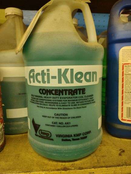Contents of Shelving incl. Brass Fittings, Evaporator Coil Cleaner ...
