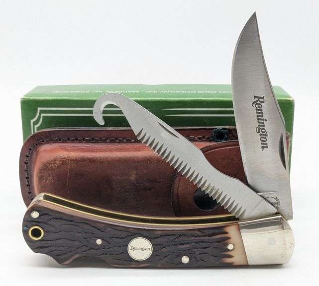 NIB Remington R-3 Delrin Big Game Knife w/ Sheath - Kraft Auction ...