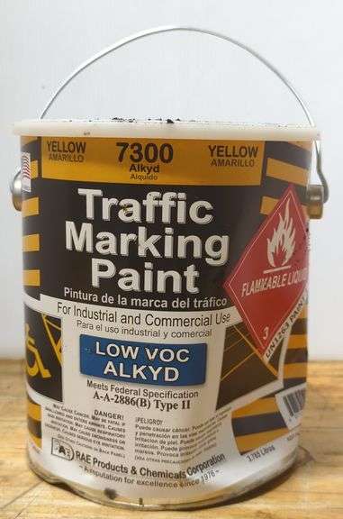 Traffic Yellow Marking Paint - Kraft Auction Service, LLC