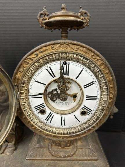 (N) Ansonia Shakespeare Figural Mantel Clock. - Kraft Auction Service, LLC