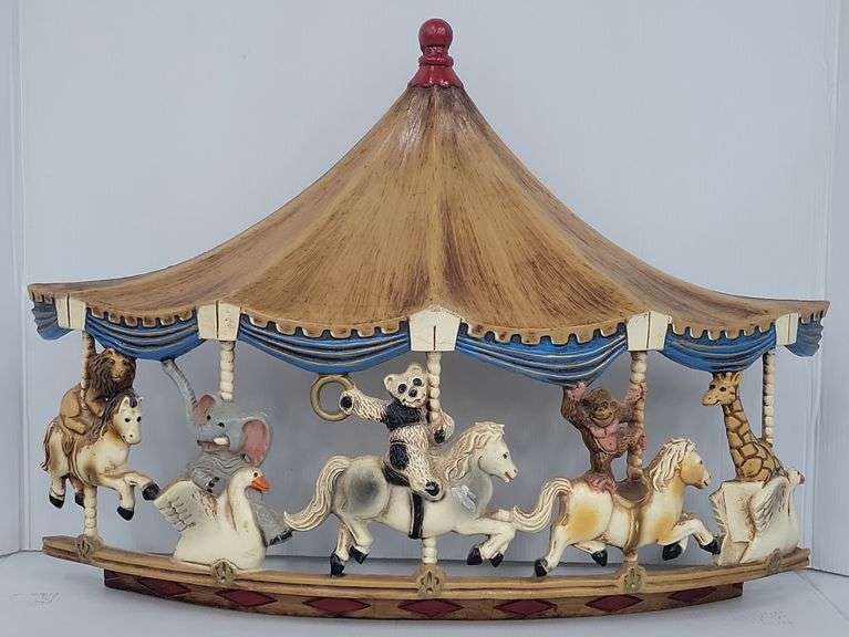 (SR) Wall Hanging Carousel Ride Decoration - Kraft Auction Service, LLC