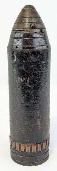 WWI US Army M1907 Scovill Inert 75mm Projectile - Kraft Auction Service ...