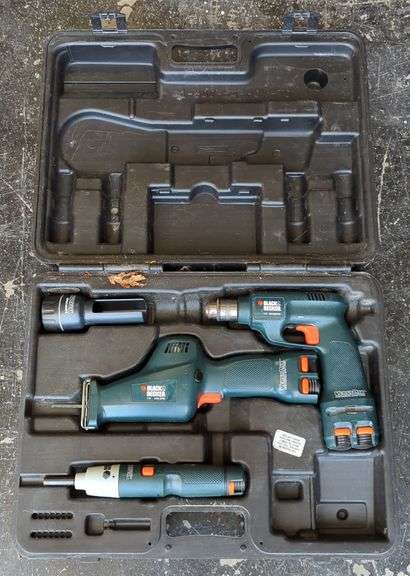 Black & Decker Versa Pak Power Tools & Case - Kraft Auction Service, LLC