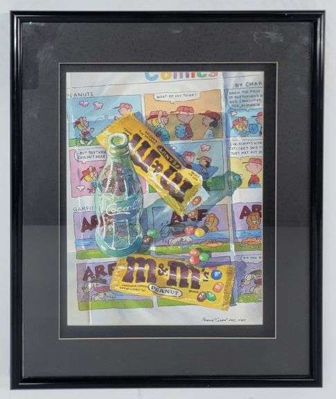 Patrick Clark Candy Wrappers & Coca-Cola Bottle On Comic Strip ...
