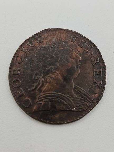 (A) 1775 King George III British Colonial Half-Penny - Kraft Auction ...