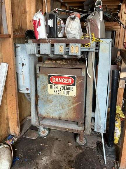 High Voltage Transformer on Cart - Kraft Auction Service, LLC