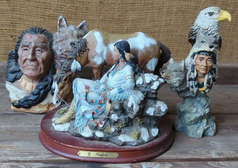Native American Indian Statues - Kraft Auction Service, LLC
