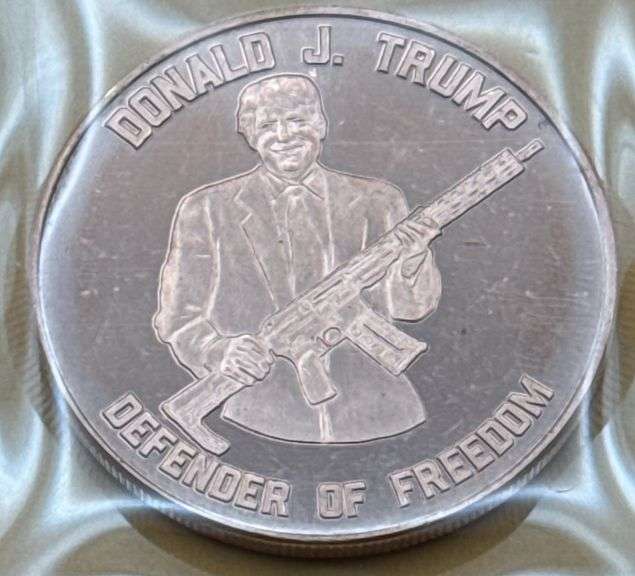 (ZA) 1 OZ Copper Donald Trump Coin Defender of Freedom - Kraft Auction ...